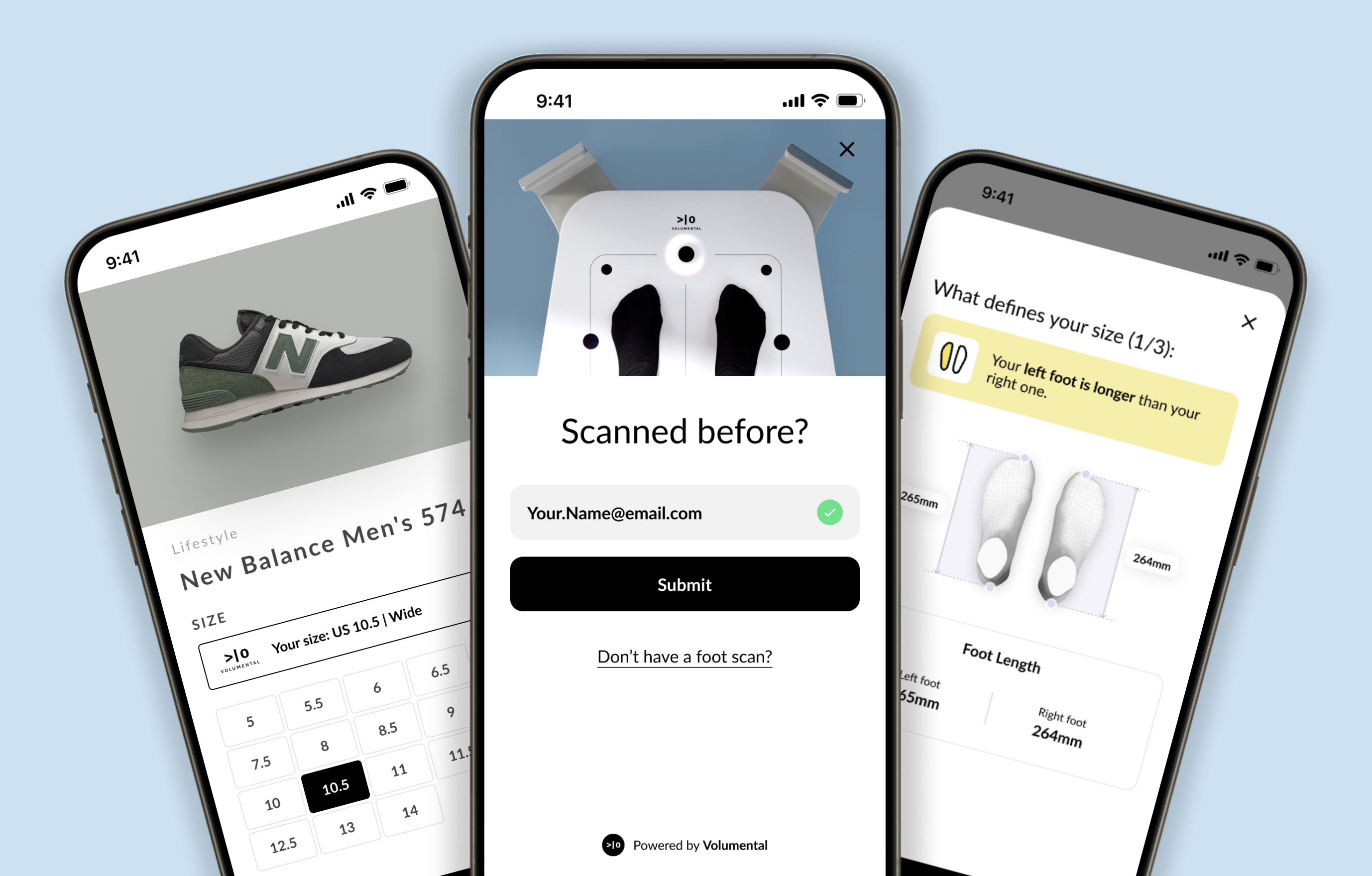Access Your Volumental 3D Scan | Share Feedback